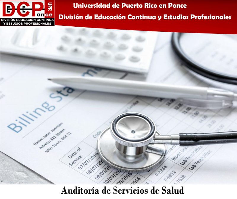 Flyer Auditoría de Servicios de Salud – Universidad de Puerto Rico en Ponce