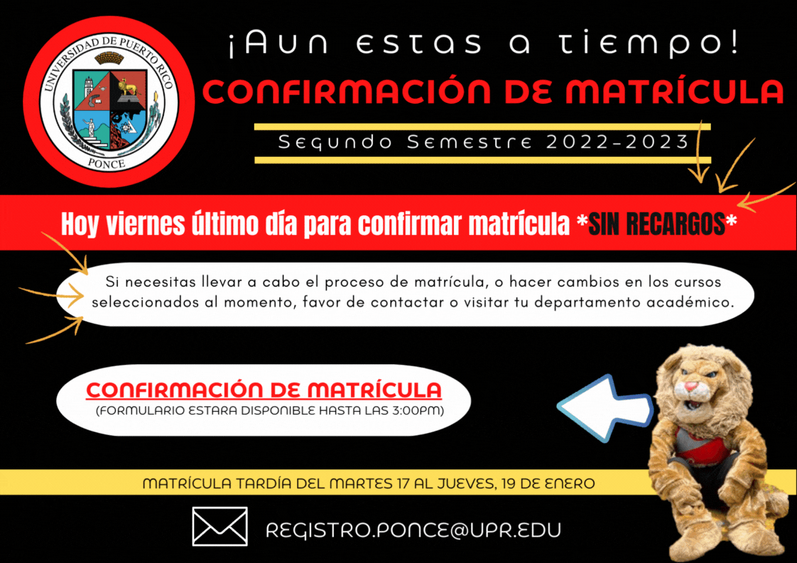 Universidad de Puerto Rico en Ponce – ¡Rojo y Negro Siempre!