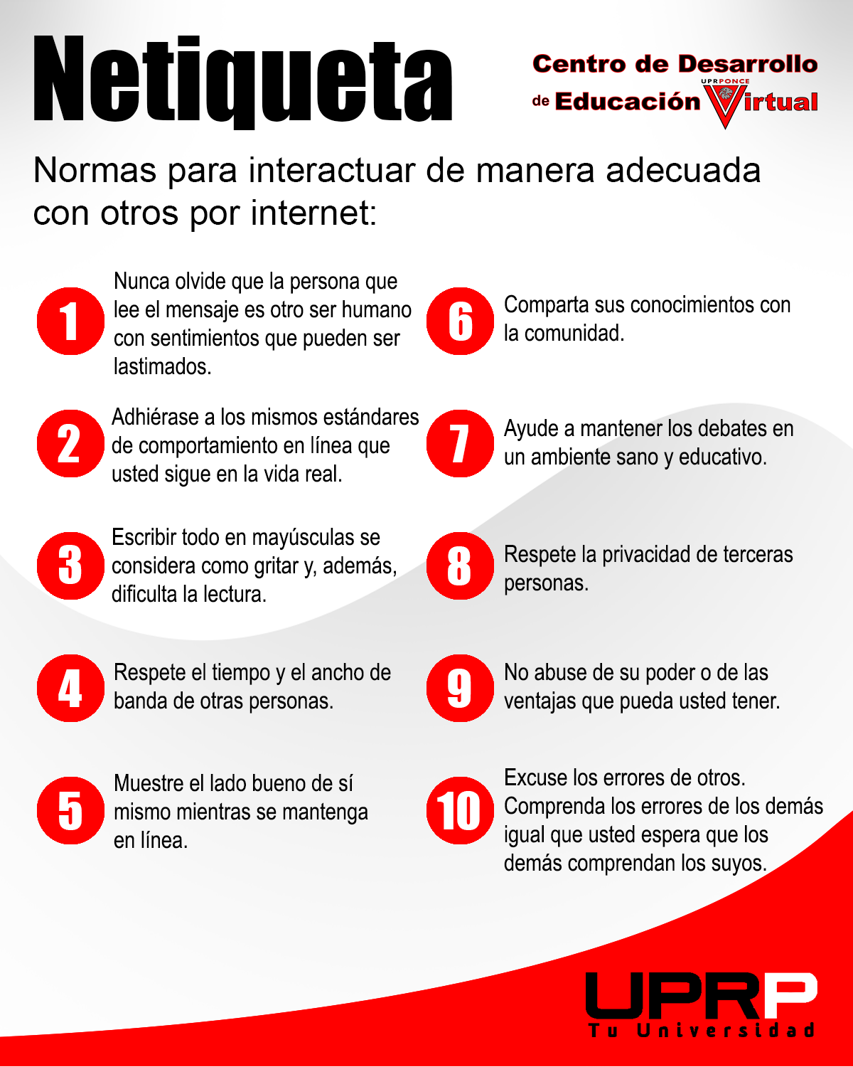 Netiqueta UPRP – Universidad de Puerto Rico en Ponce